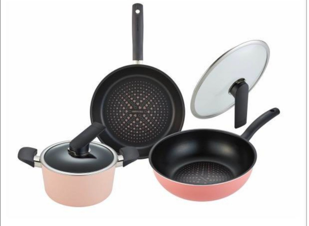 Happy Call Cheer up 5 pc cookware set, Furniture & Home Living ...