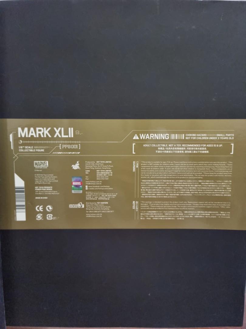 [Hot Toys] Ironman Mark XLII PPS001 1/6th Scale Collectible Figure, Hobbies & Toys, Toys & Games ...