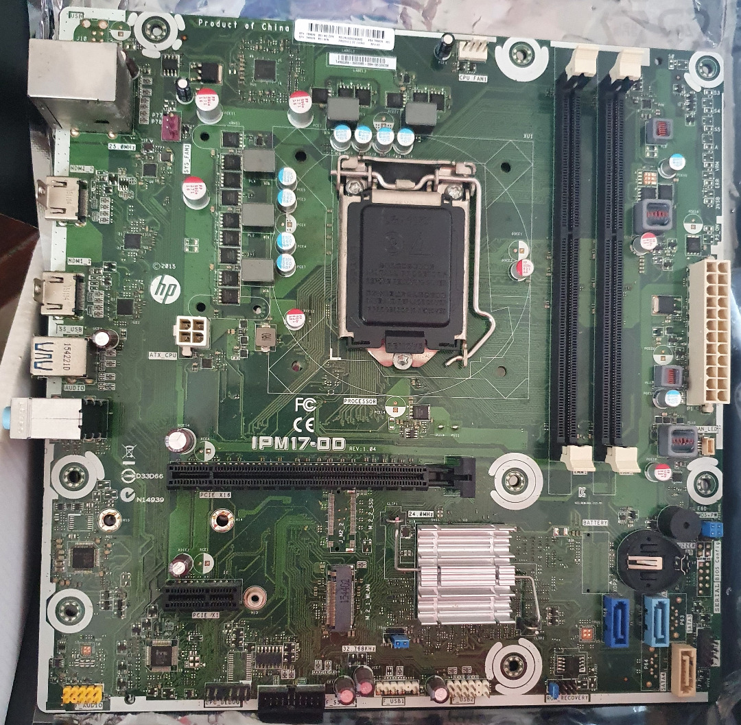 HP Slimline 450-232d Desktop PC motherboard (IPM17-DD rev1.04 ...