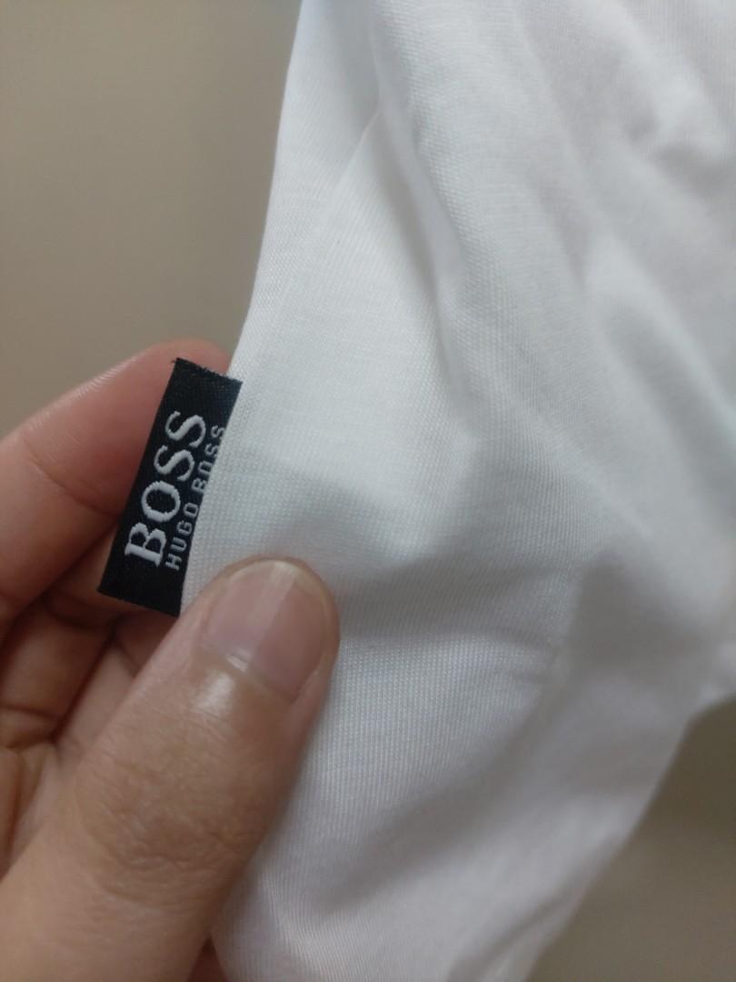 Hugo Boss White Shirt, Men's Fashion, Tops & Sets, Tshirts & Polo ...