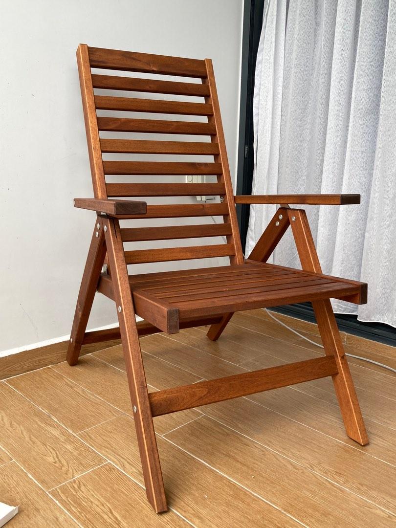 IKEA Applaro Outdoor Reclinable Chair, Furniture & Home Living ...