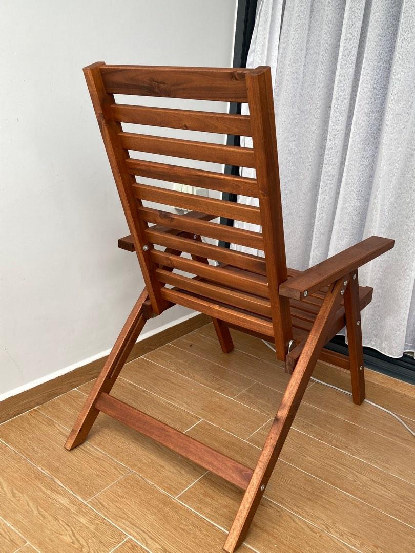 IKEA Applaro Outdoor Reclinable Chair, Furniture & Home Living ...