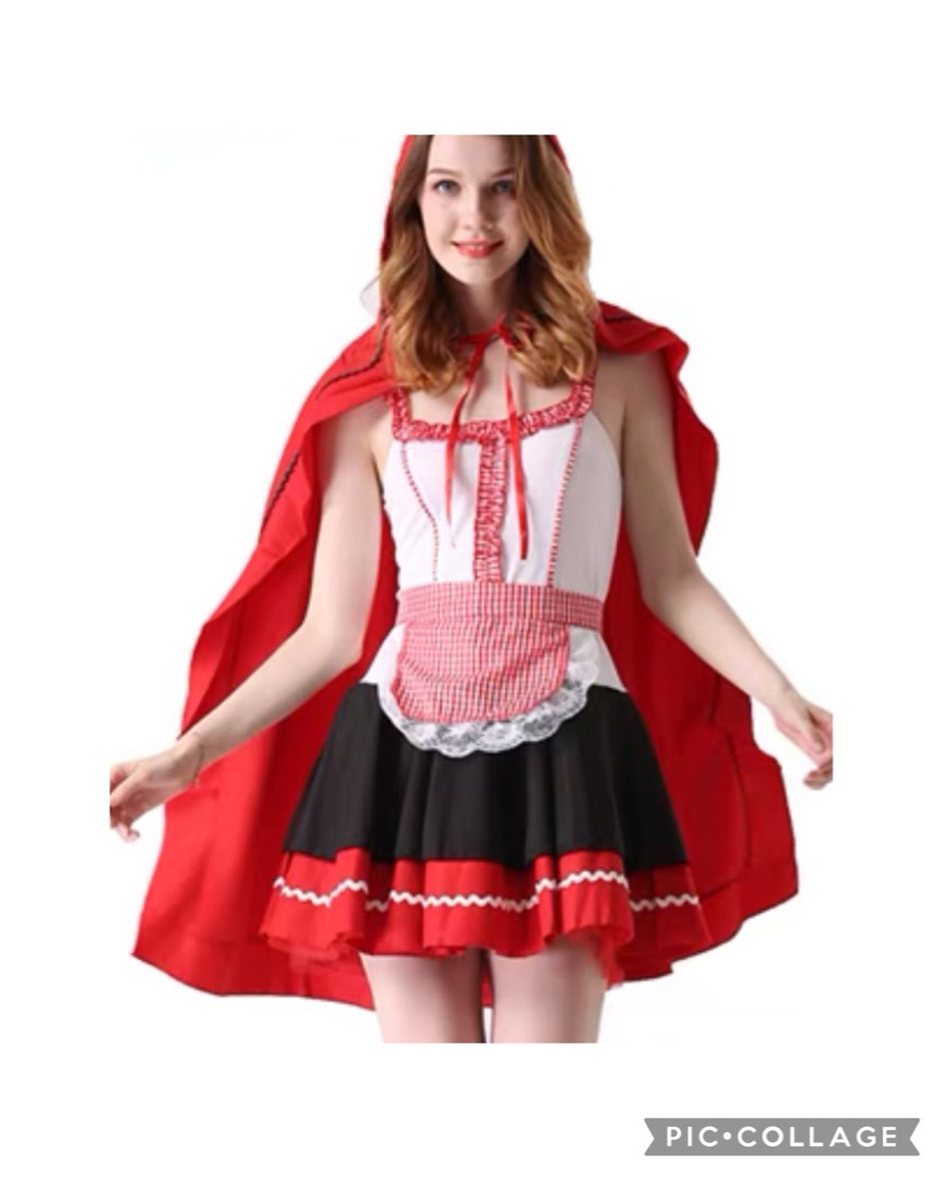 IN STOCK Red riding hood costume maid costume Halloween costume ...