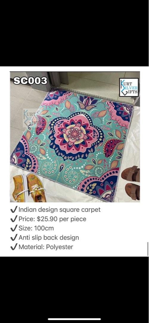 Indian kolam design floor mat, Furniture & Home Living, Home Decor ...