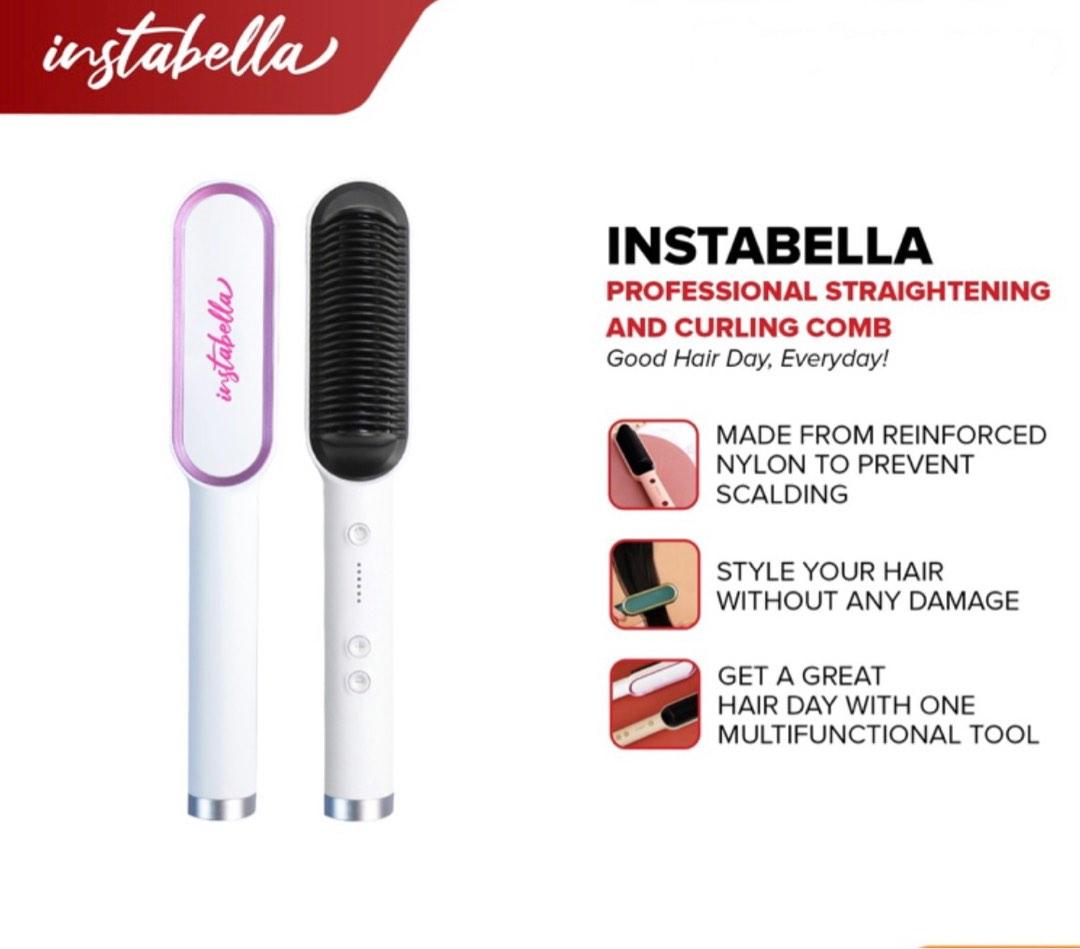 Instabella Professional Straightener and Curling Comb, Beauty ...