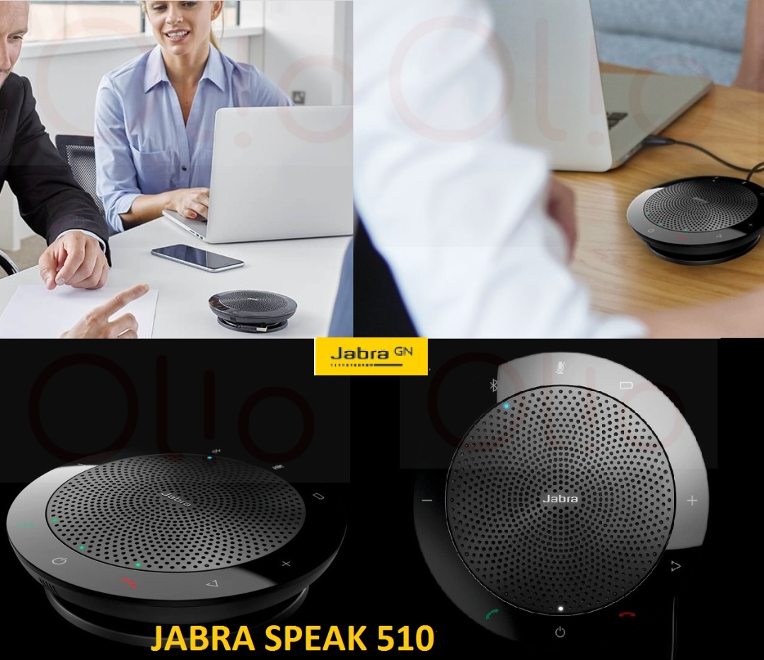Jabra Speakerphone (SPEAK 510 | 510+) Portable Audio Conference Plug ...