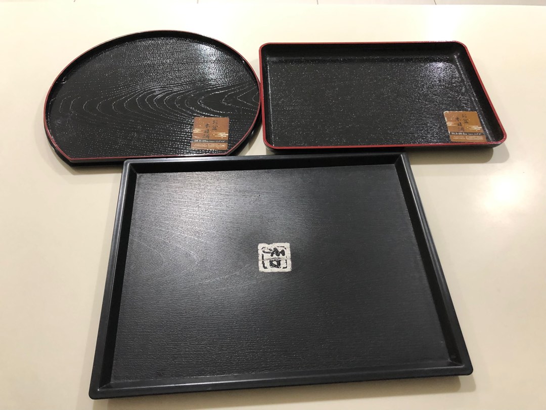 Japanese style serving trays (set), Furniture & Home Living ...