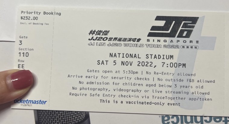 JJ concert tickets, Tickets & Vouchers, Event Tickets on Carousell