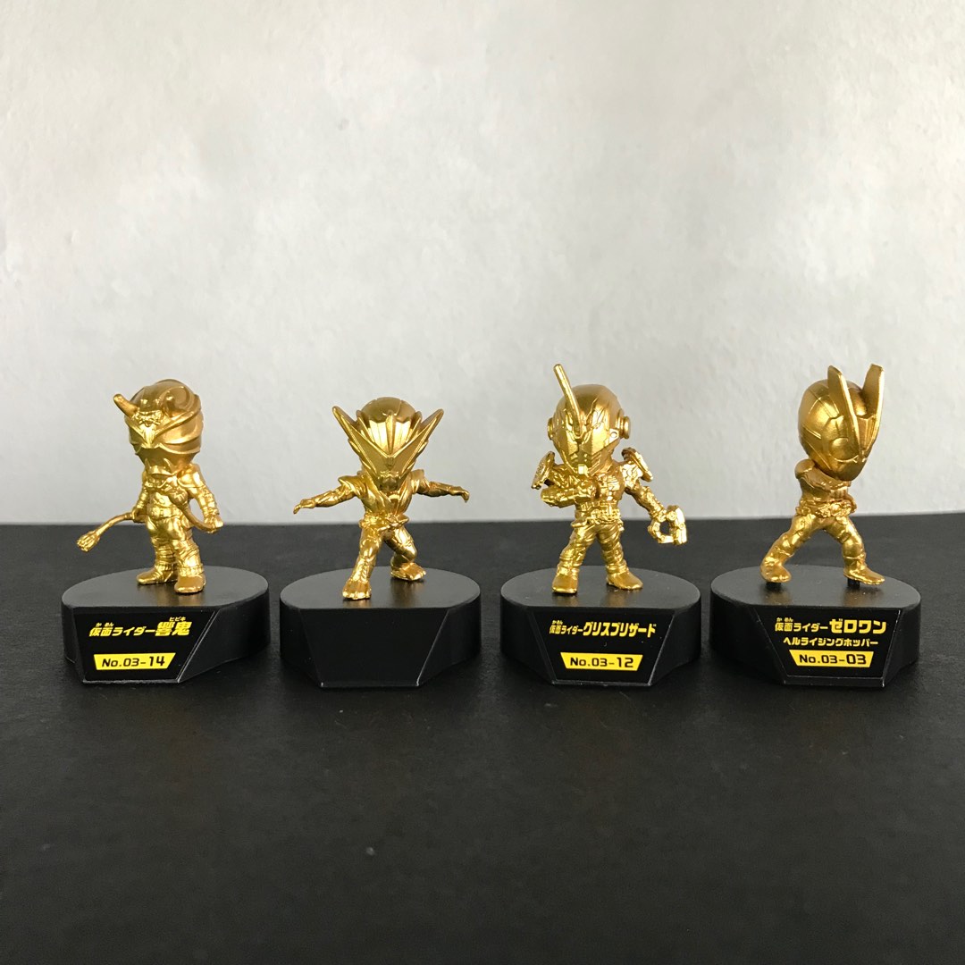 Kamen Rider Gold Chibi Gashapon Set Zero One Hibiki, Hobbies & Toys ...
