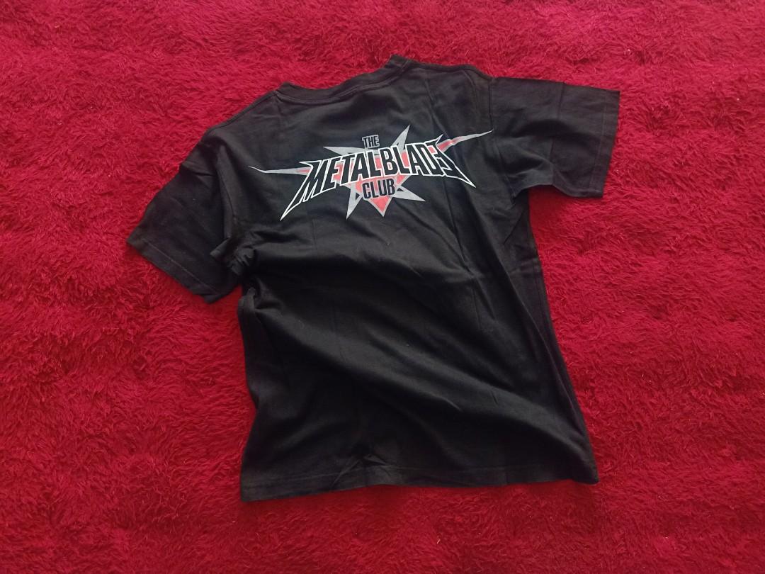 Kaos Band Nirvana Kurt Cobain Bootleg Metal Blade Blue Vintage CR. 2000 ...