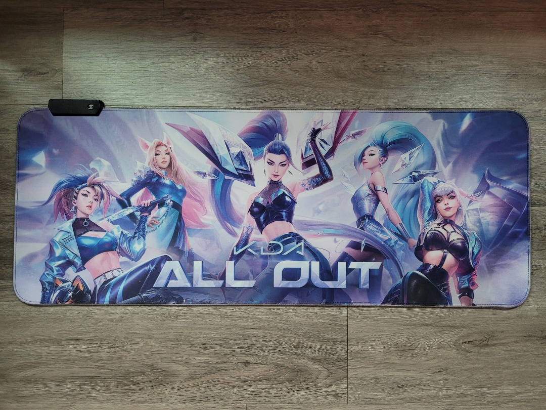 KDA All Out RGB Mouse Pad, Computers & Tech, Parts & Accessories, Mouse ...