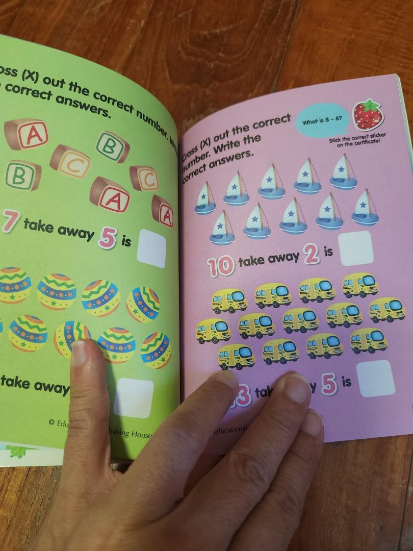 Nursery Kindergarten mathematics pocket book count and take away ...