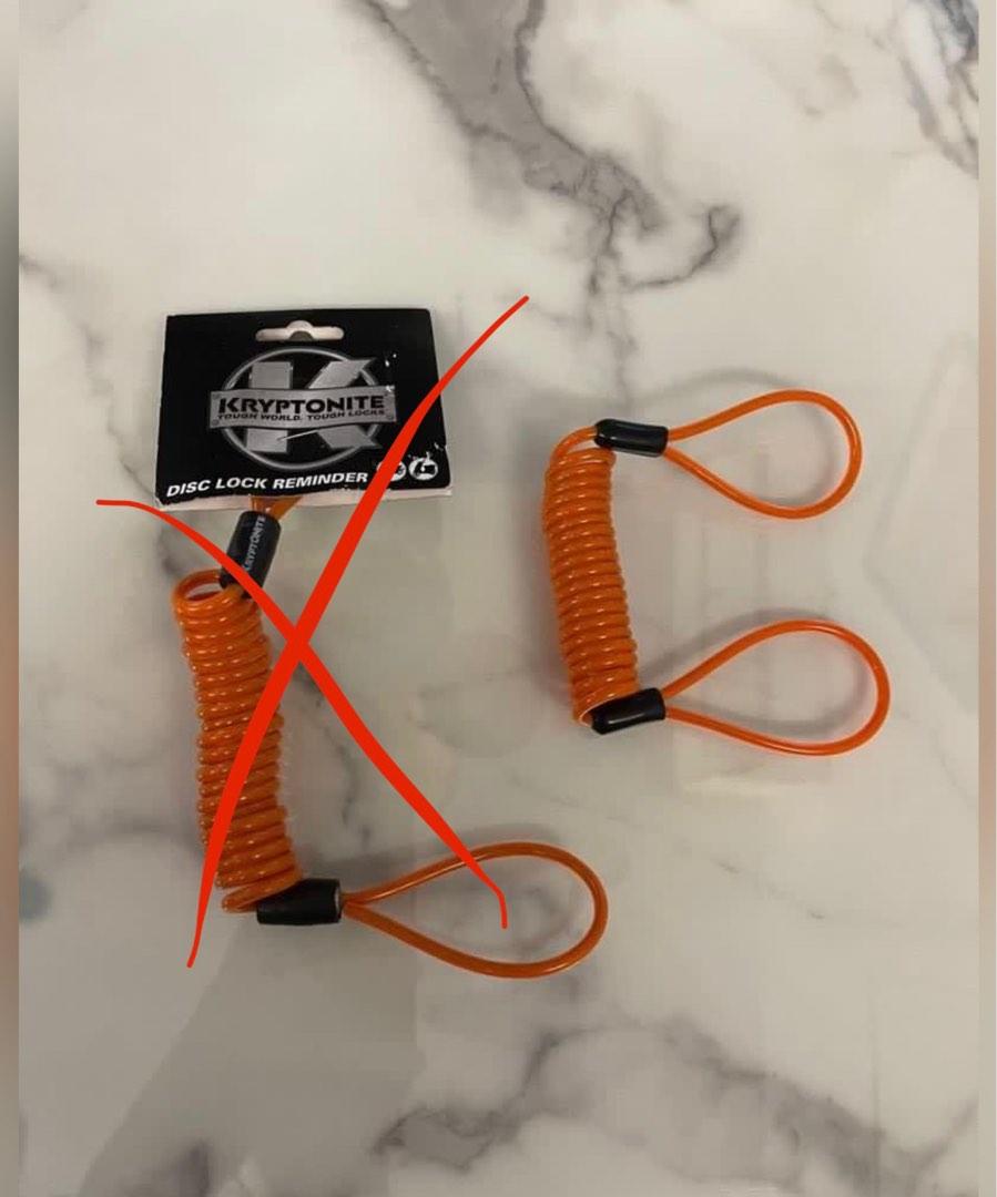 Kryptonite disc lock reminder, Motorcycles, Motorcycle Accessories on ...