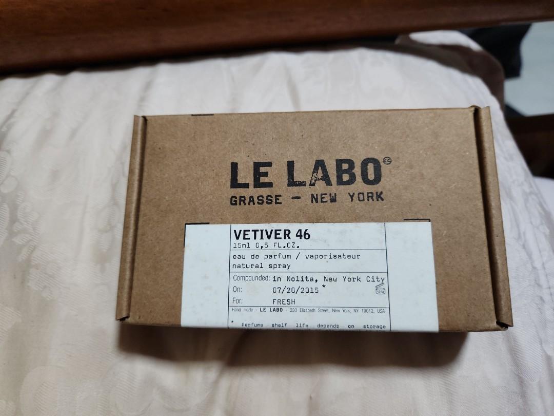 Le Labo vetiver 46, Beauty & Personal Care, Fragrance & Deodorants on ...