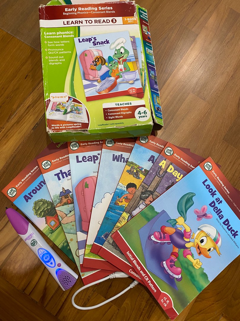 Leap Frog learn to read series with reading pen, Hobbies & Toys, Books ...