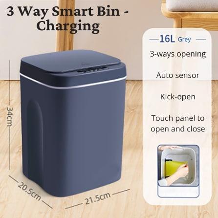 LED Smart Trash Can Automatic Sensor Dustbin Intelligent Sensor ...