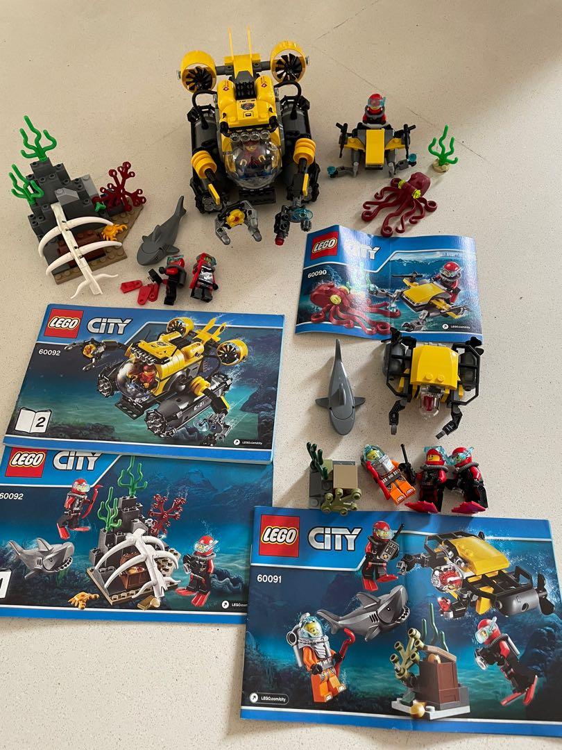 Lego City Deep Sea Exploration sets 60090/60091/60092/60095, Hobbies ...