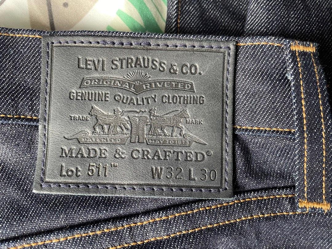 Levi's 511 Japan Fabric Made & Crafted selvedge big E raw Denim Jeans ...