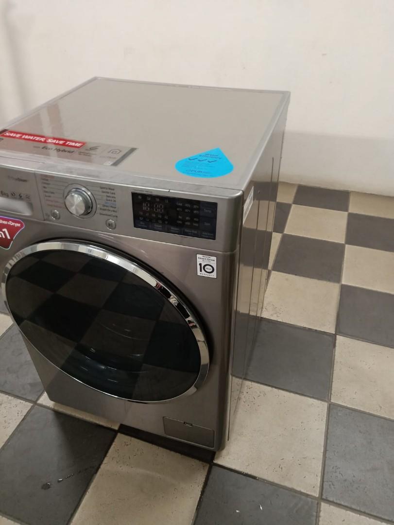 LG 9kg/6kg Front Load Washing Machine with Dryer(All most new), TV ...