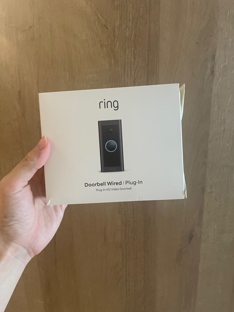 (Like new) Ring doorbell wired, Furniture & Home Living, Security ...