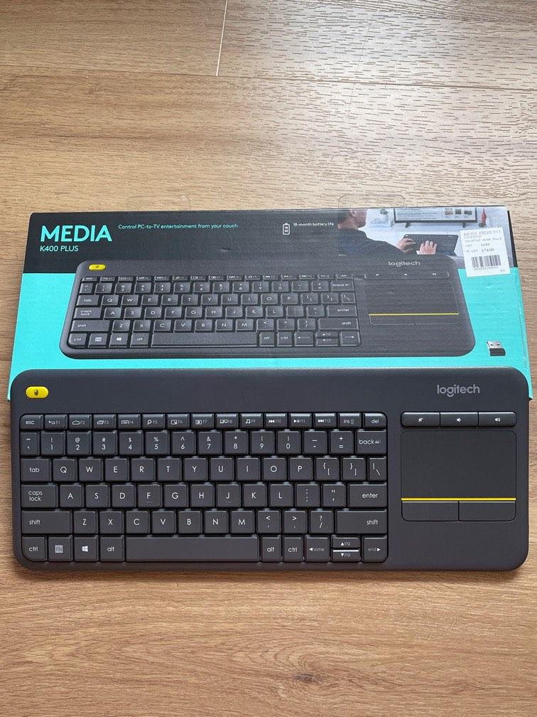 Logitech K400 Plus Wireless Touch Keyboard, Computers & Tech, Parts ...