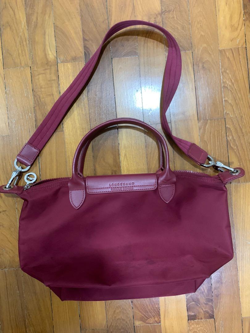 Longchamp Maroon Modele Depose, Women's Fashion, Bags & Wallets ...