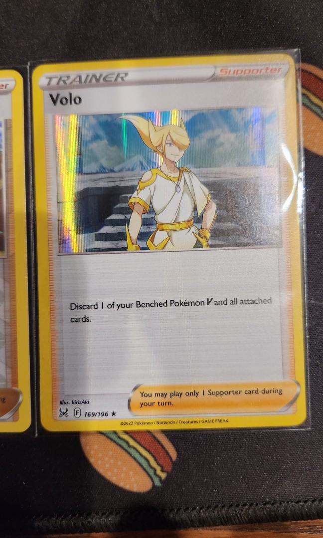 LOST ORIGINS Trainer Volo FA and RH trainer cards POKEMON TCG, Hobbies ...