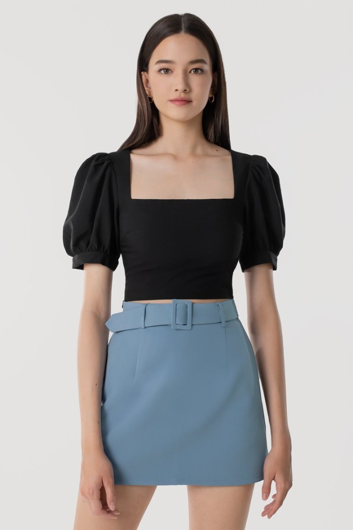 Lovet Sonya Belted Basic Mini Skorts [LAGOON BLUE] BNWT, Women's ...