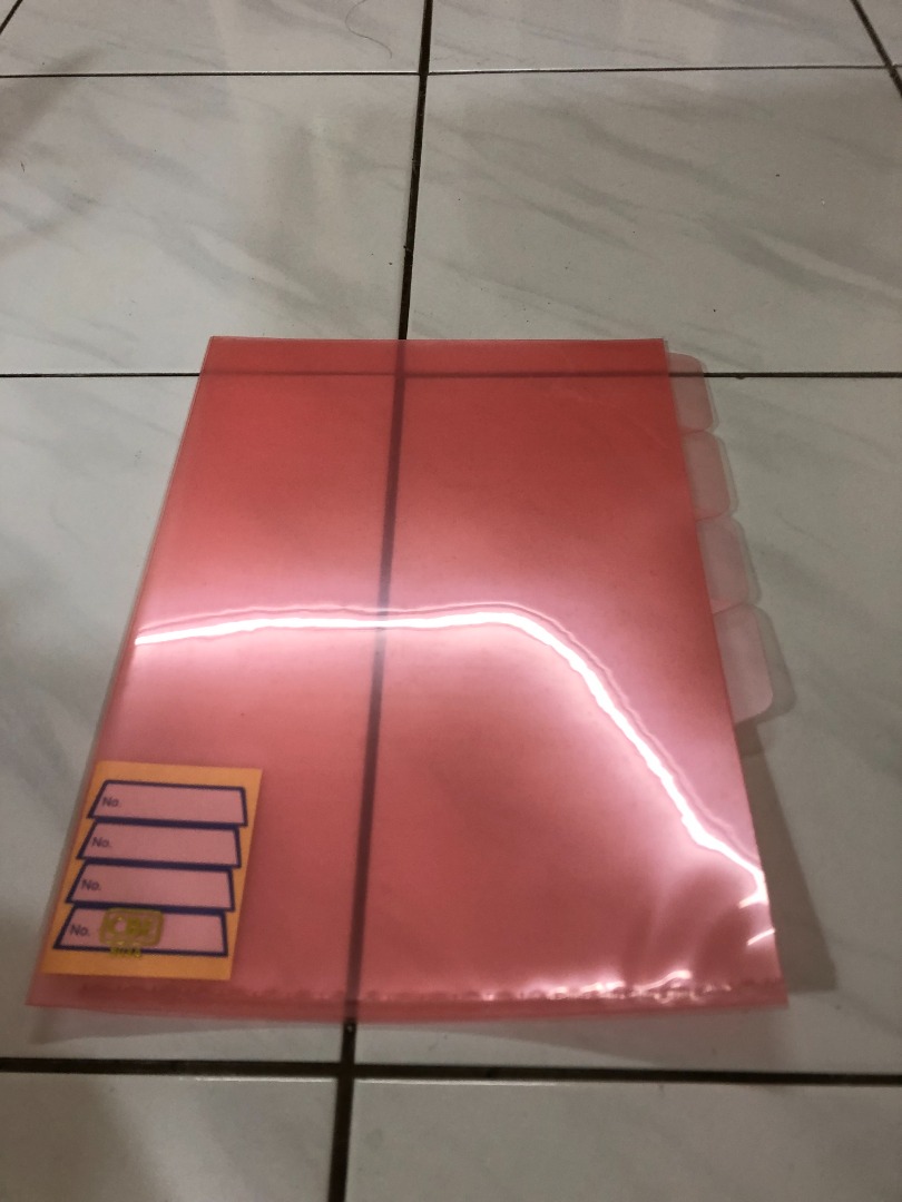 L-shape Divider Tab Folder, Hobbies & Toys, Stationery & Craft ...