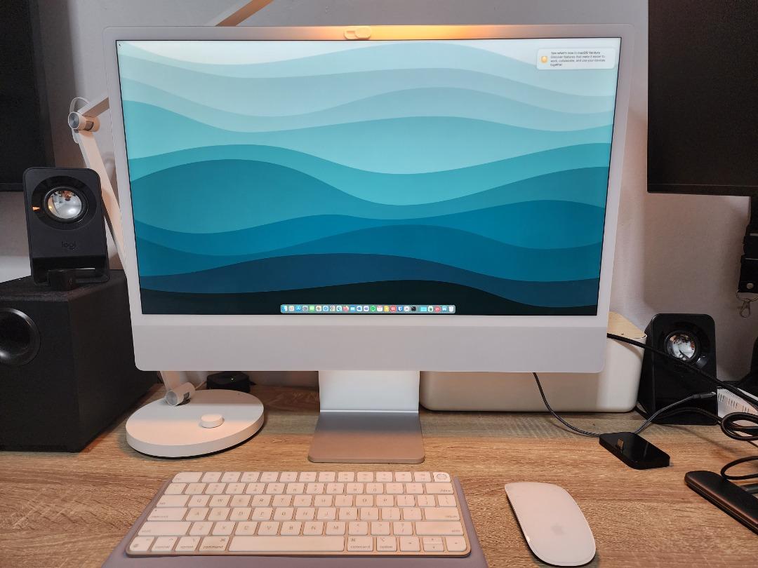 M1 iMac 24" in Silver with FREE Upgraded Touch ID Keyboard and FREE ...