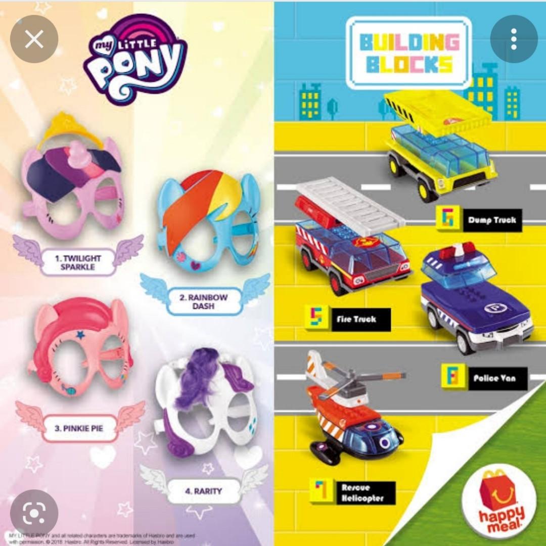 Mainan My Little Pony/ Building Blocks Happy Meal McDonald's (per pcs ...