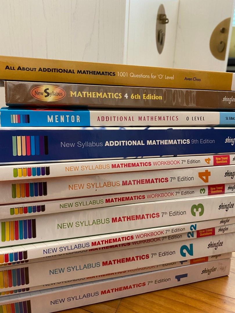 Mathematics (Shinglee, 1001 Questions, Mentor, O levels), Hobbies ...