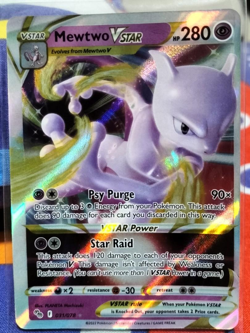 Mewtwo vstar, Hobbies & Toys, Toys & Games on Carousell