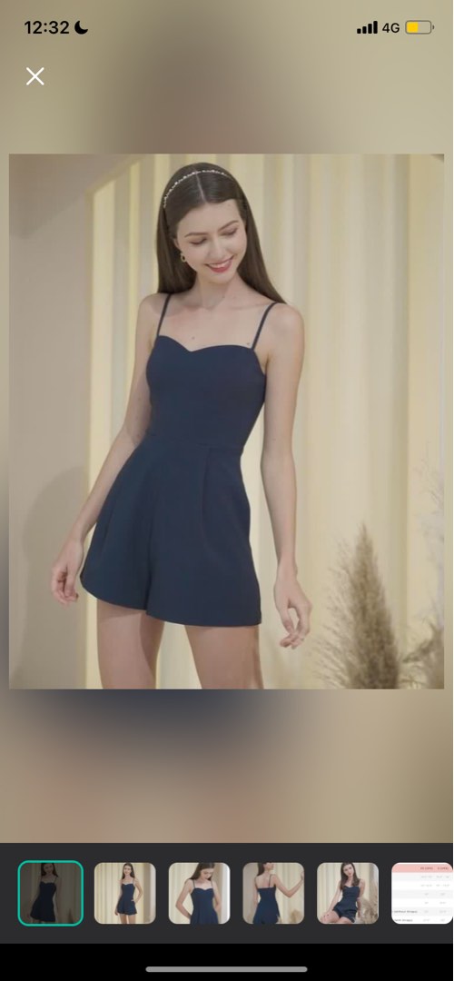 mikayla katelyn v3 romper in navy, Women's Fashion, Dresses & Sets ...