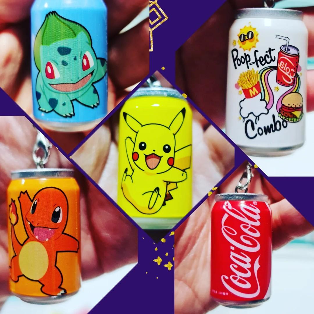Mini Pokemon, Drinks keychains, Everything Else on Carousell
