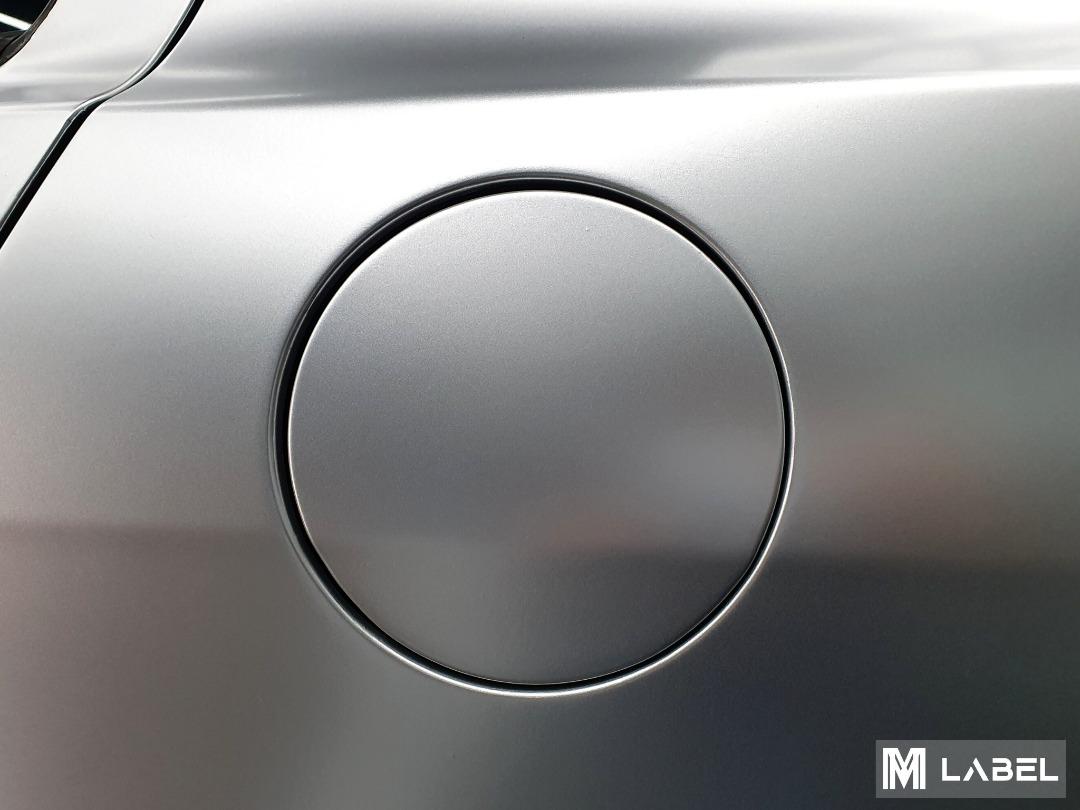 Mitsubishi Lancer Full Vinyl Wrap - Matte Metallic Silver, Car ...