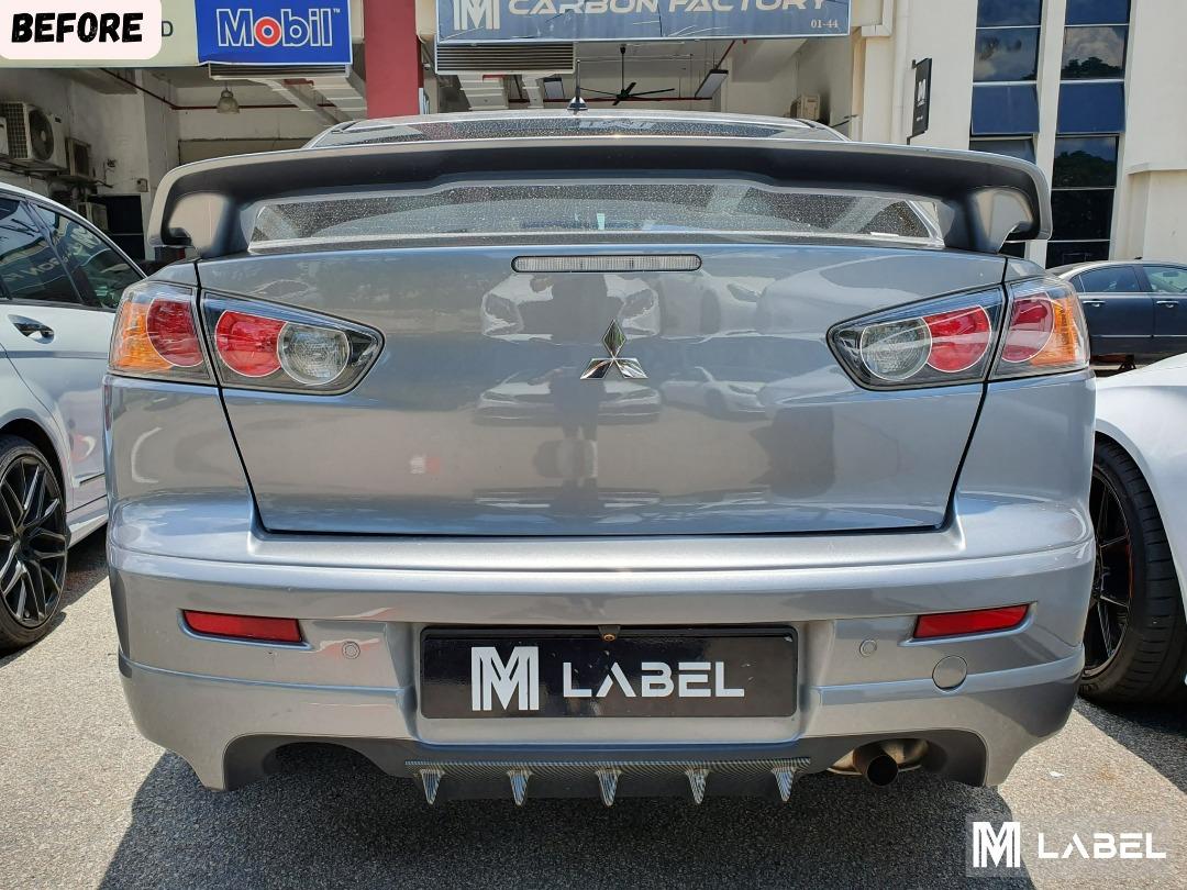 Mitsubishi Lancer Full Vinyl Wrap - Matte Metallic Silver, Car ...