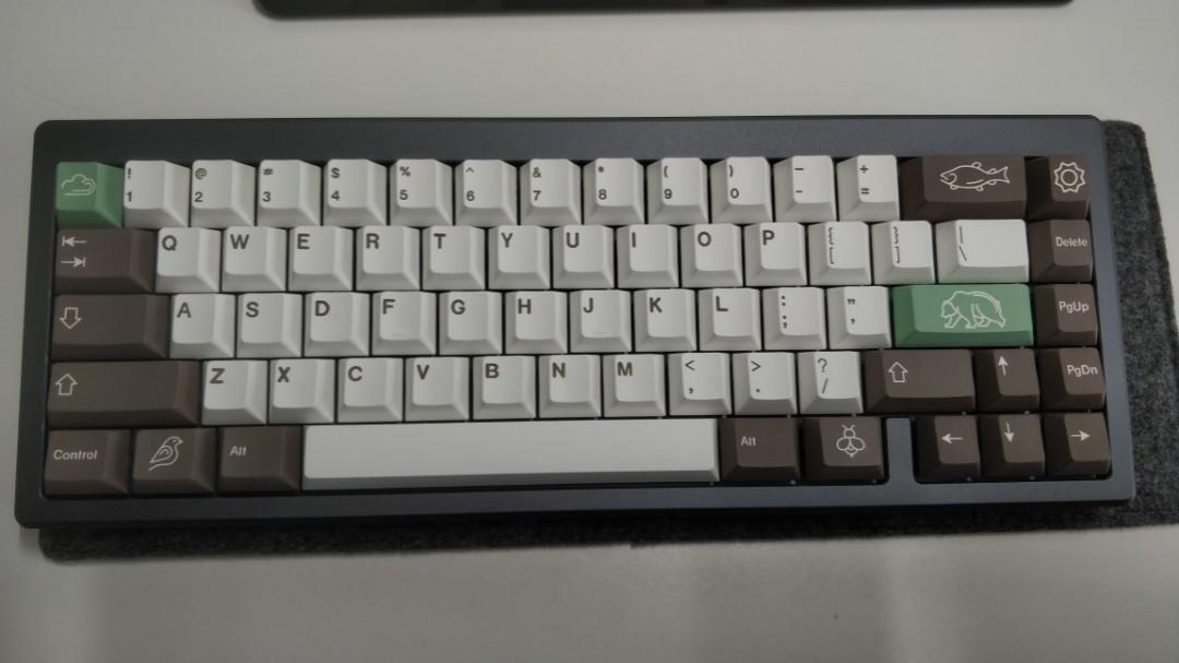 Grey Akko Mod005 + Lubed Stabs + Ursa PBT Clones + Akko CS Jelly Blacks ...