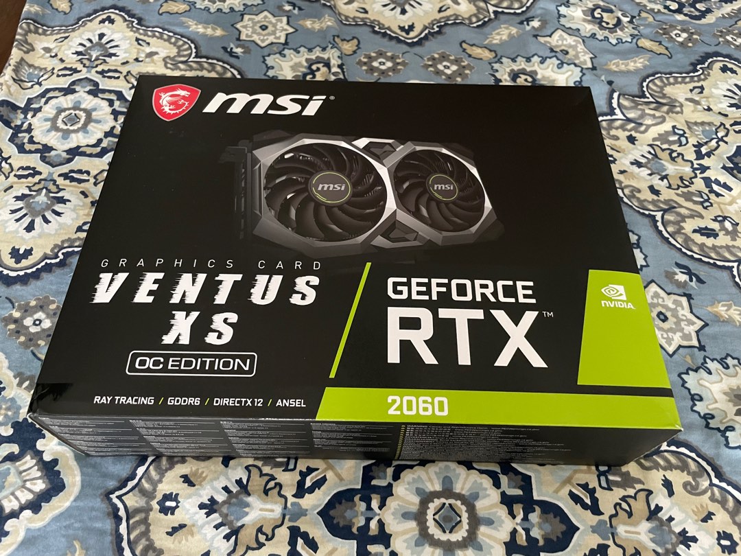 MSI Geforce RTX 2060 Ventus XS OC Edition 6GB (used), Computers & Tech ...