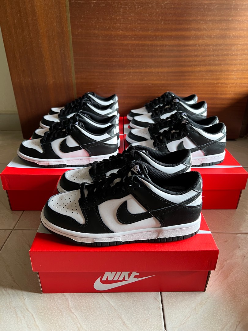 (Multiple Sizes) Nike Panda Black And White Dunk Low Gradeschool GS ...