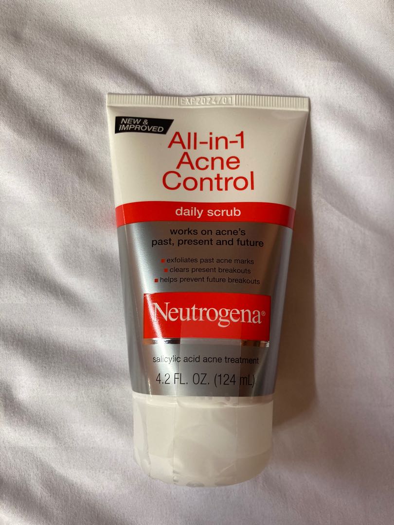 Neutrogena All-in-1 Acne Control Face Scrub/Wash, Beauty & Personal ...