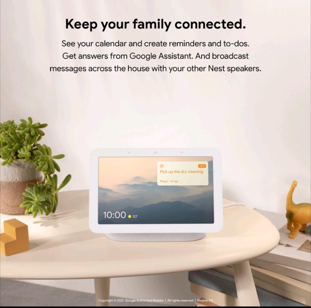NEW Google Nest Hub (2nd Gen), TV & Home Appliances, TV & Entertainment ...