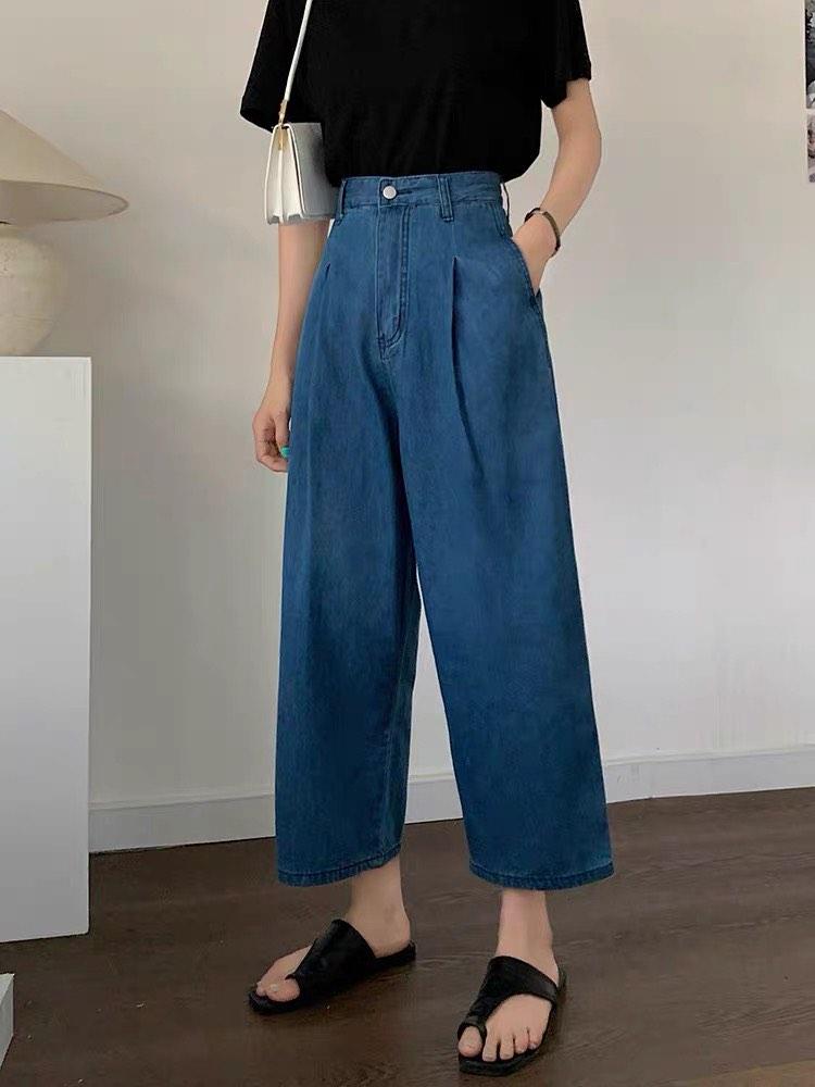 New Jeans Ulzzang Korean Loose Fit, Women's Fashion, Bottoms, Jeans ...