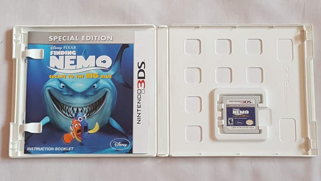Nintendo 3DS Disney Pixar Finding Nemo Escape To The Big Blue, Video ...