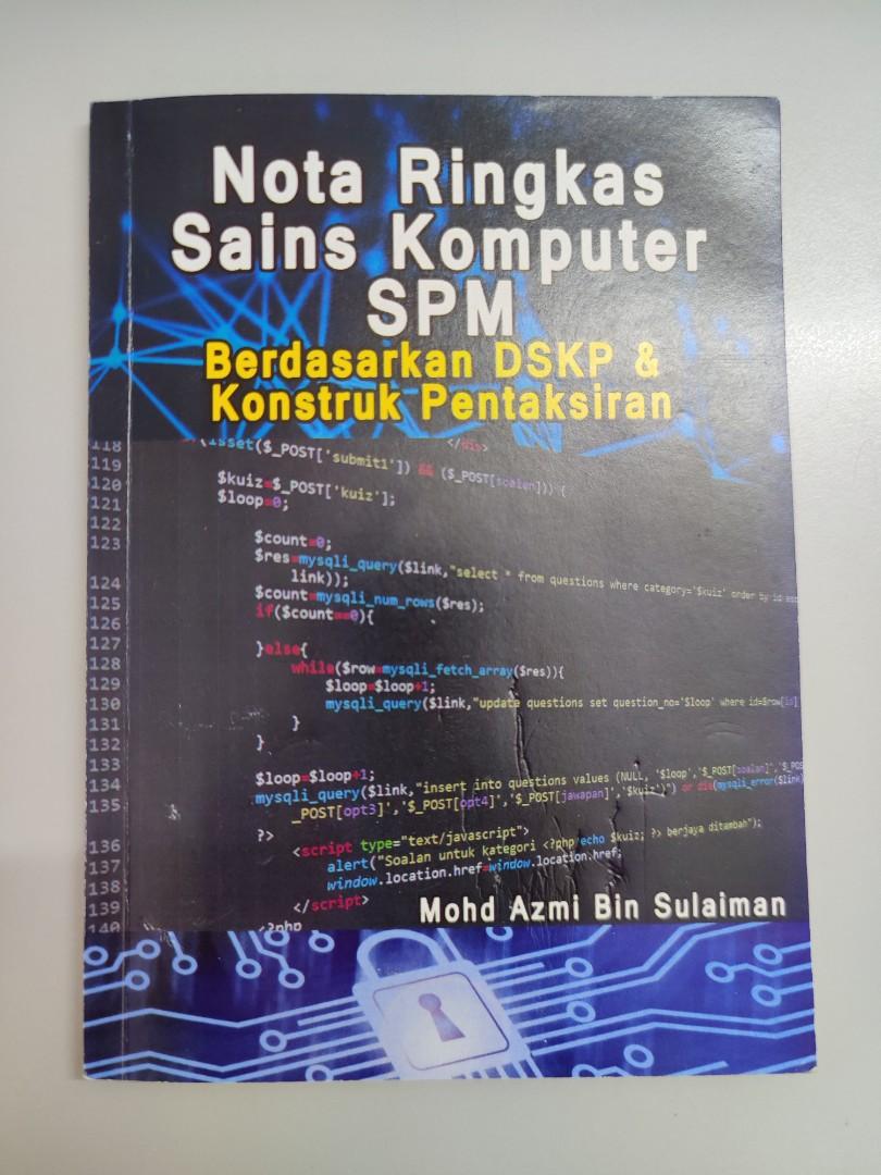 Nota Ringkas Sains Komputer SPM (Berdasarkan DSKP & Konstruk ...