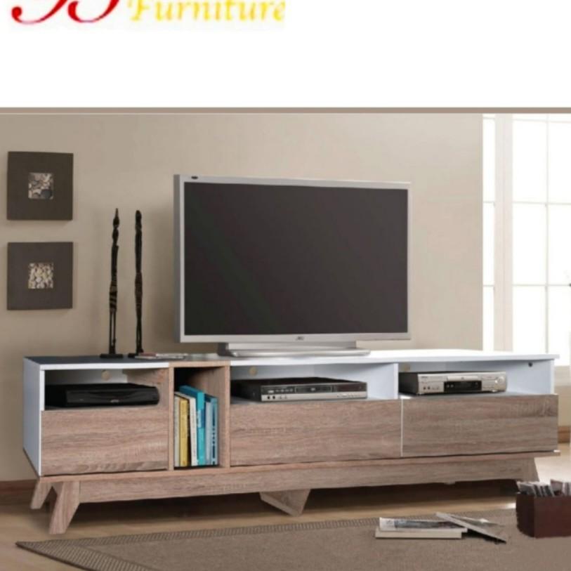 Oak Long Tv Console Rack, Furniture & Home Living, Furniture, TV ...