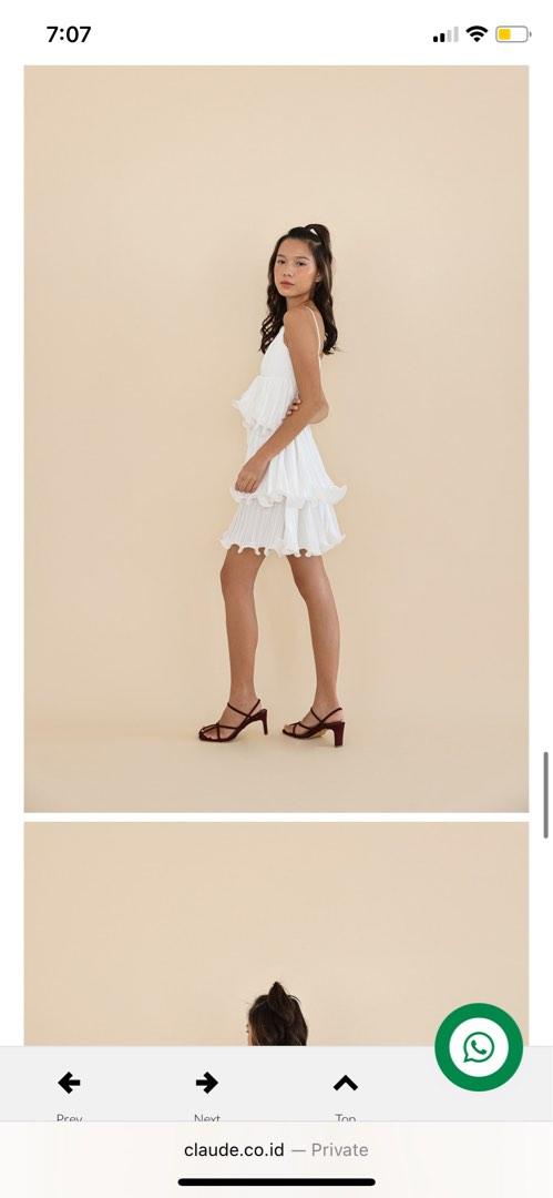 BNWT Claude Gibson Dress in XS White Novita Lam, Women's Fashion ...
