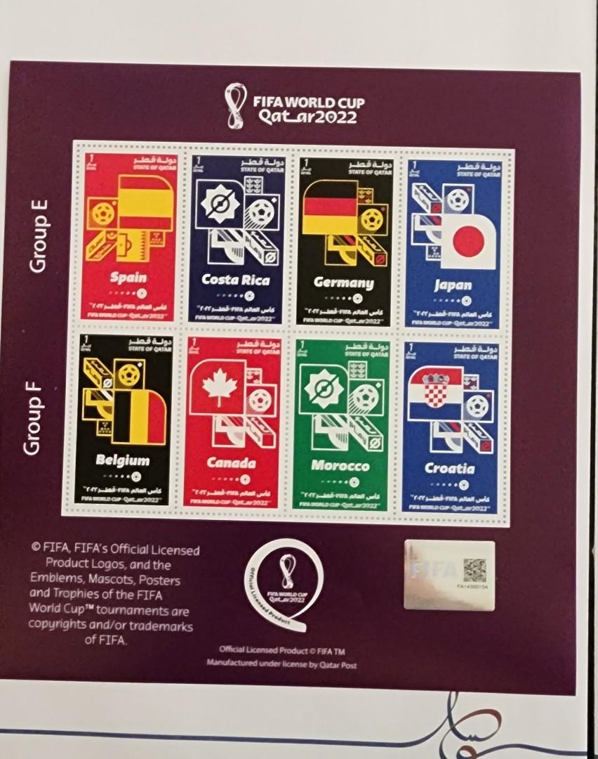 Official FIFA World Cup Qatar 2022 Country Flag Complete Stamp ...