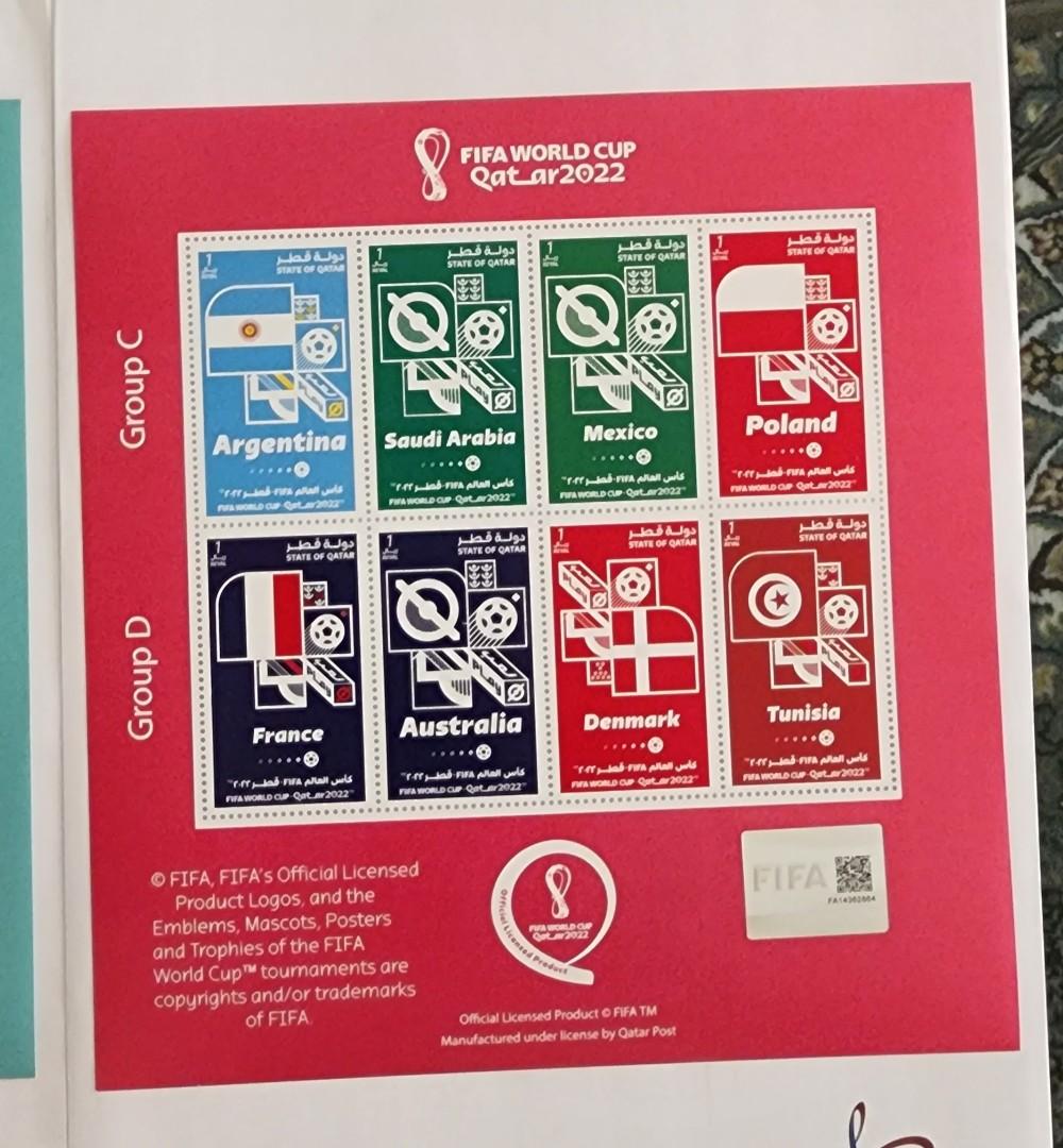 Official FIFA World Cup Qatar 2022 Country Flag Complete Stamp ...