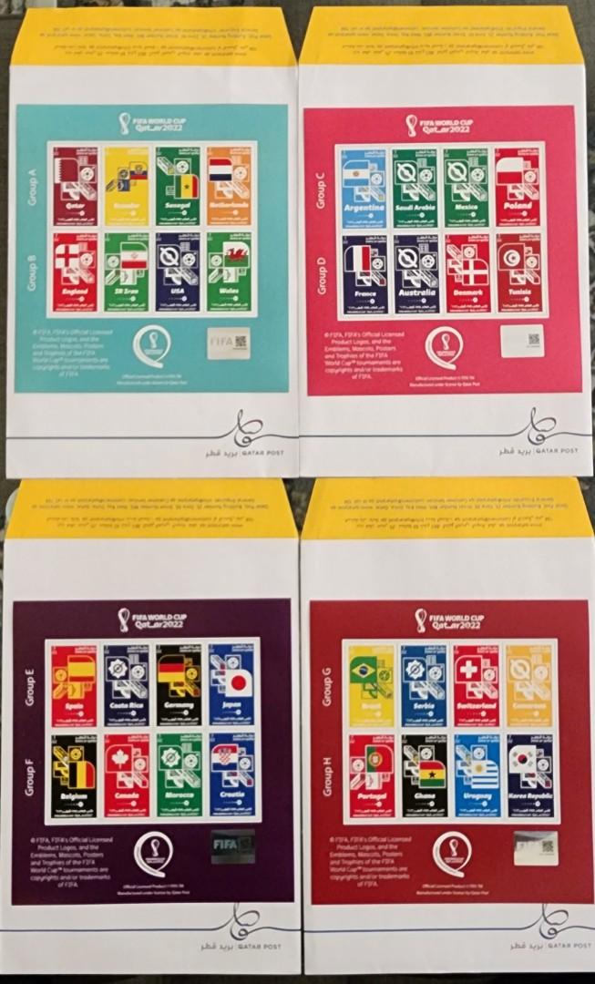 Official FIFA World Cup Qatar 2022 Country Flag Complete Stamp ...